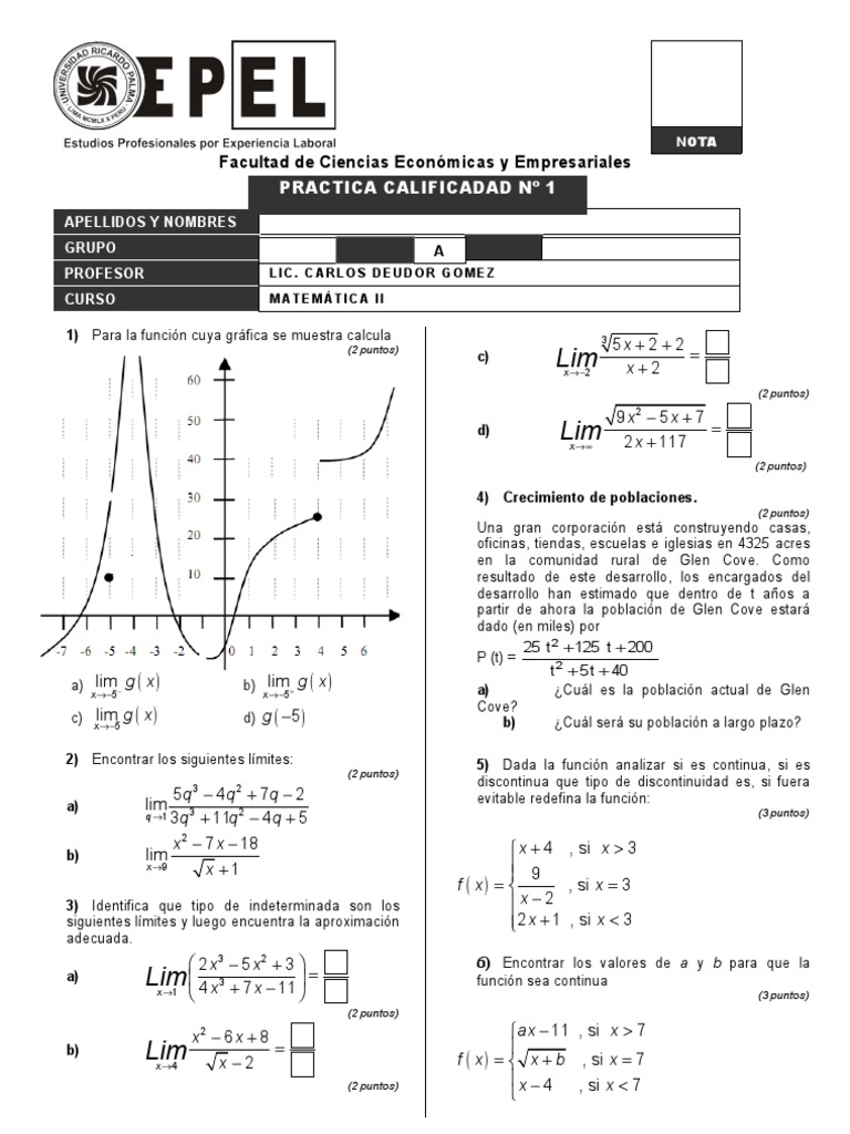 1º Eval - Epel Mate Ii - Fila A 2011 | PDF | Enseñanza de matemática | Economias