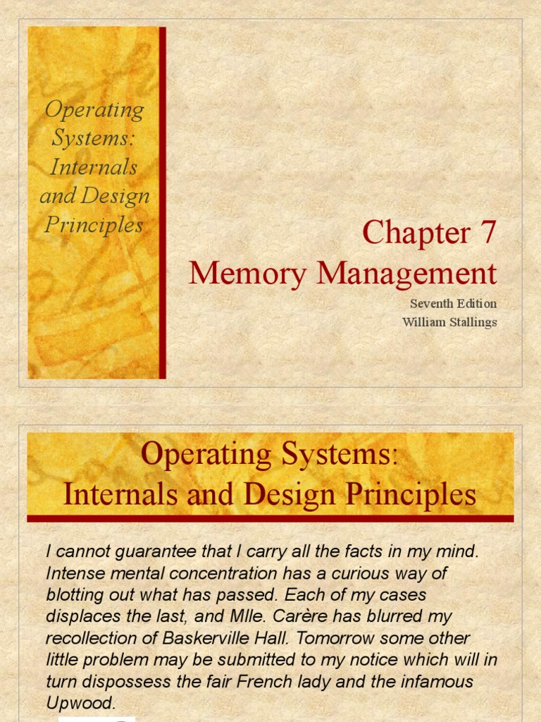 Memory Management in OS Design | PDF | Computer Data Storage | Office ...