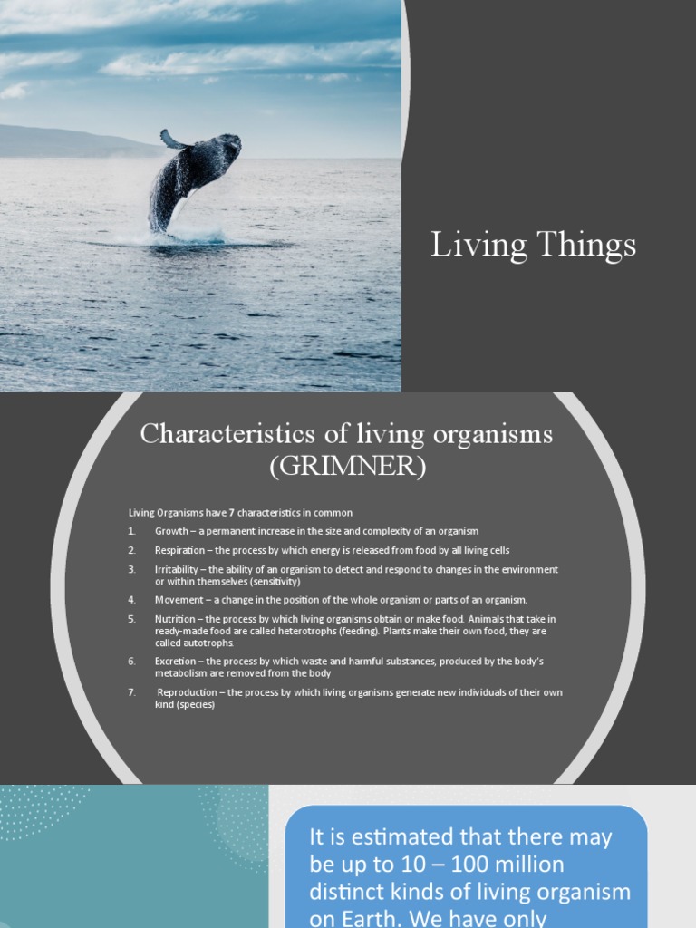 Characteristics and Classification of Life | PDF | Cell (Biology ...
