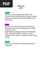 Sci-Math Month Script | PDF