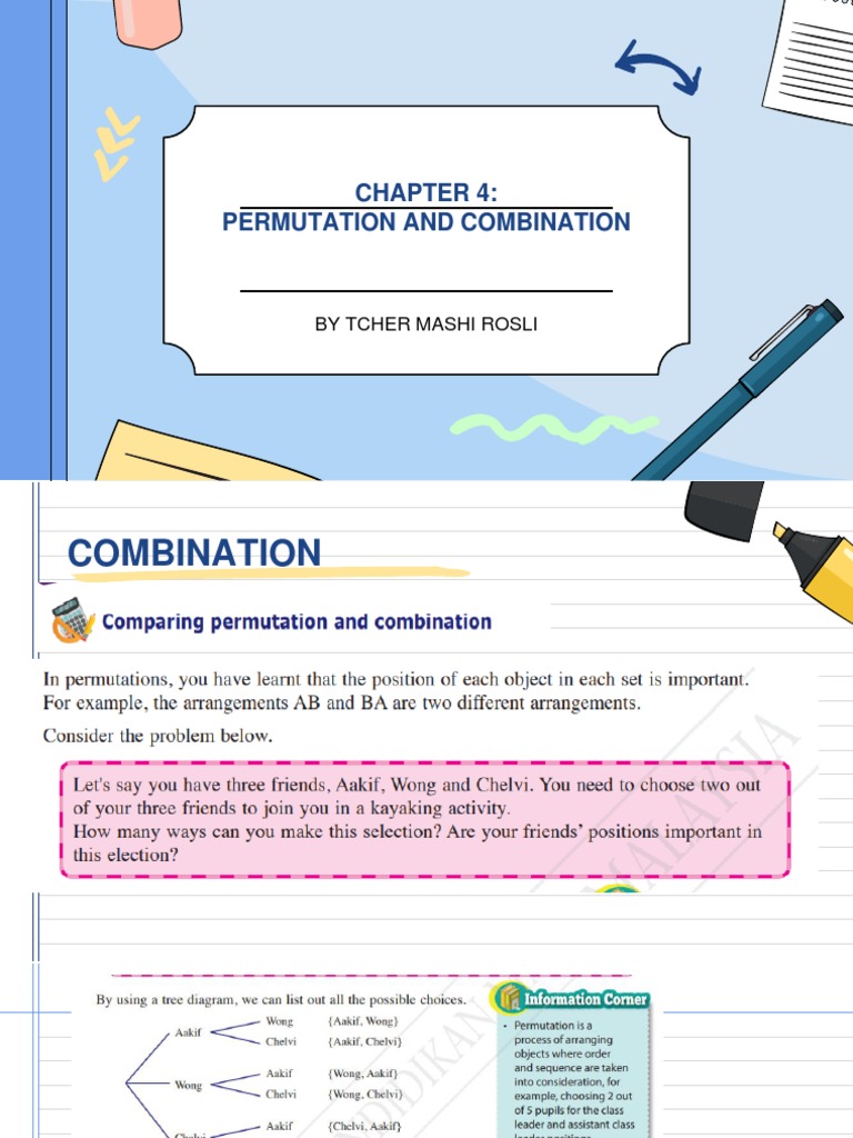 Chapter 4 Permutation and Combination | PDF
