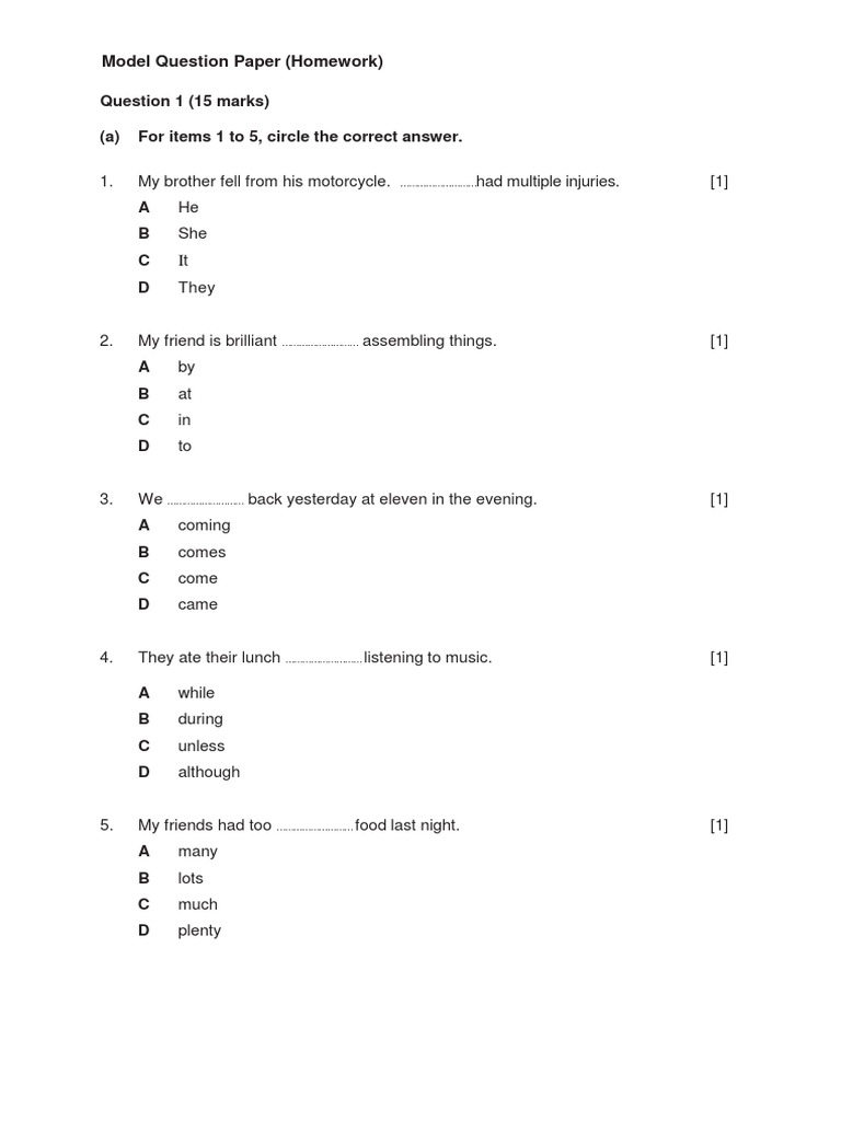 Model Question Paper NCE | PDF