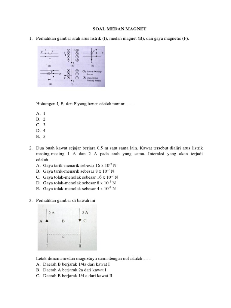 Soal Medan Magnet | PDF