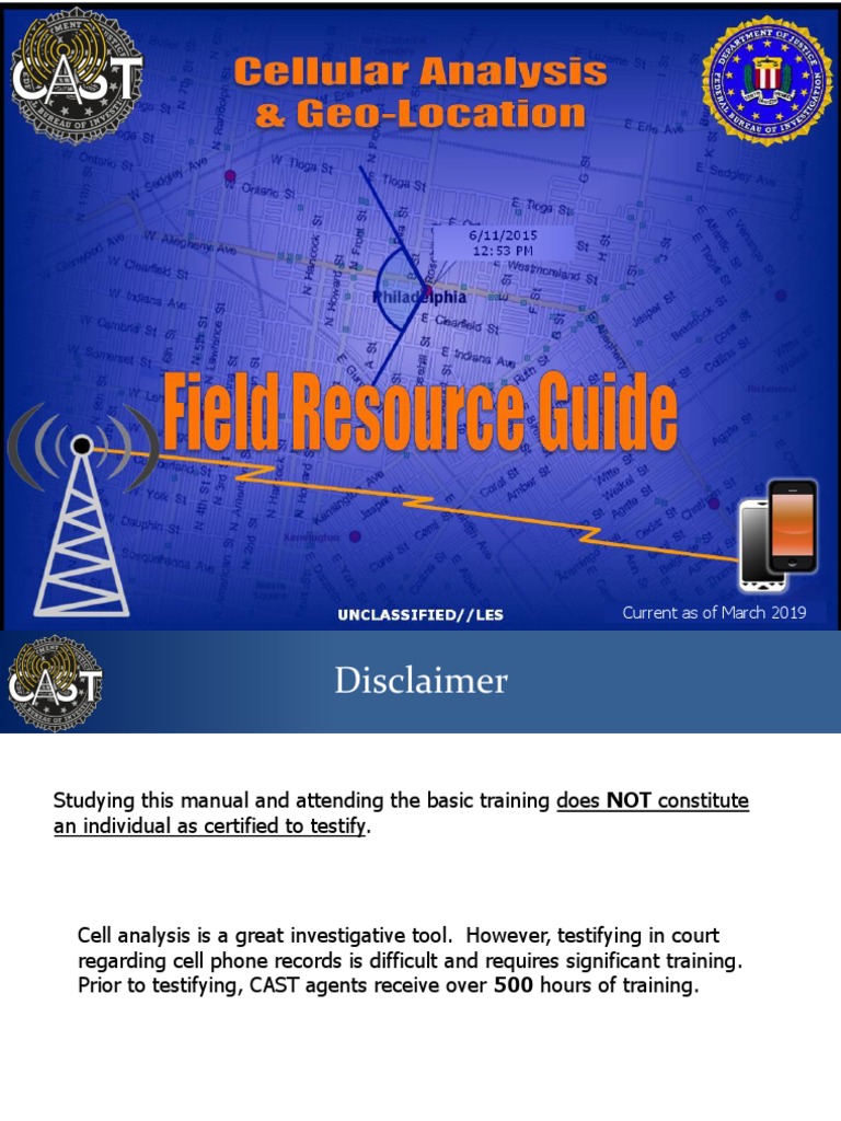 Cellular Analysis and Geolocation (FBI Guide) | PDF | 4 G | Lte ...