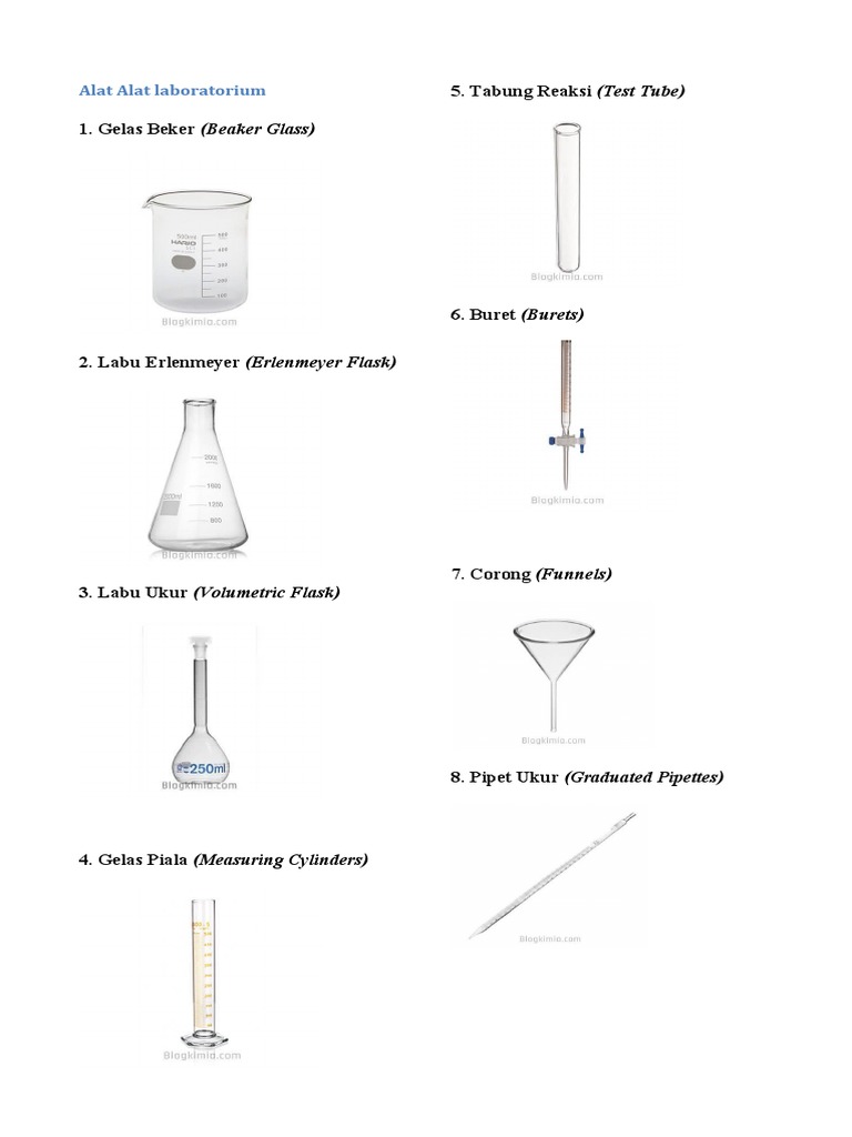 Tabung Reaksi (Test Tube) : Alat Alat Laboratorium | PDF
