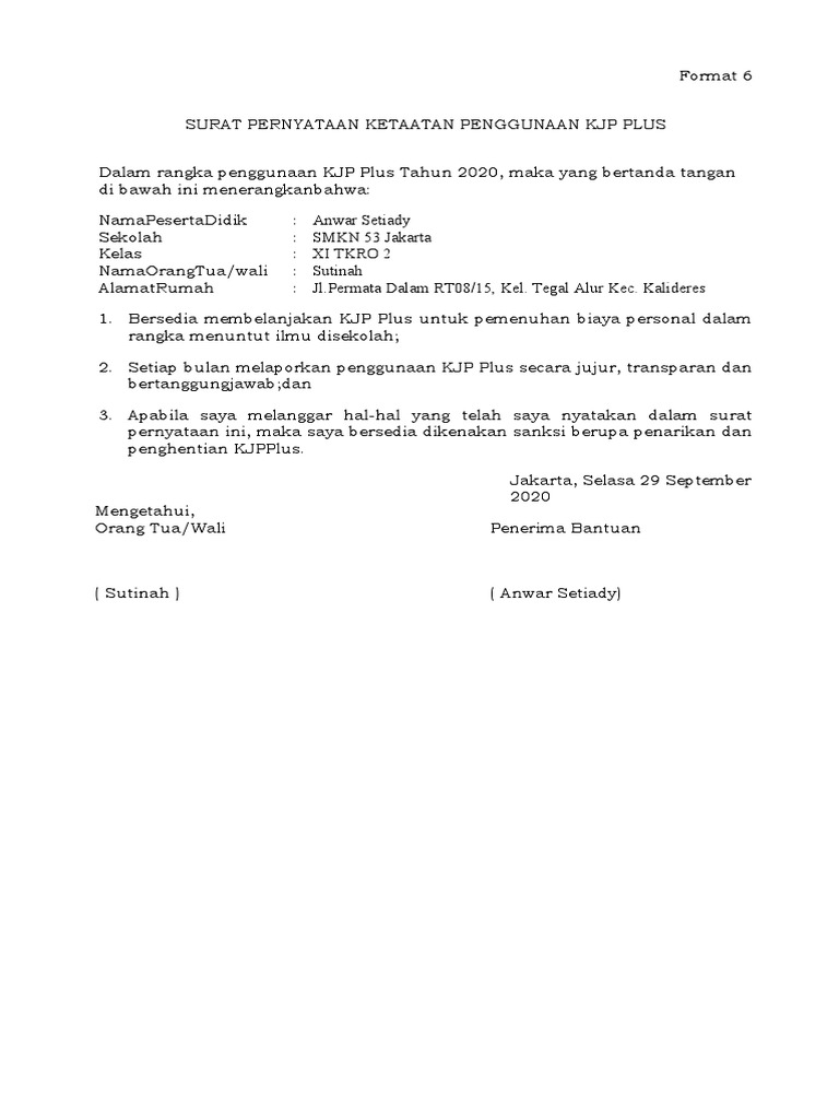 Form KJP Tahap 2 Tahun 2020398 | PDF