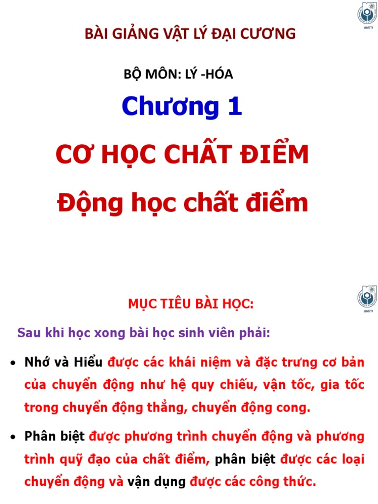 Powerpoint - Bai Giang VLDC - Chuong 1 | PDF
