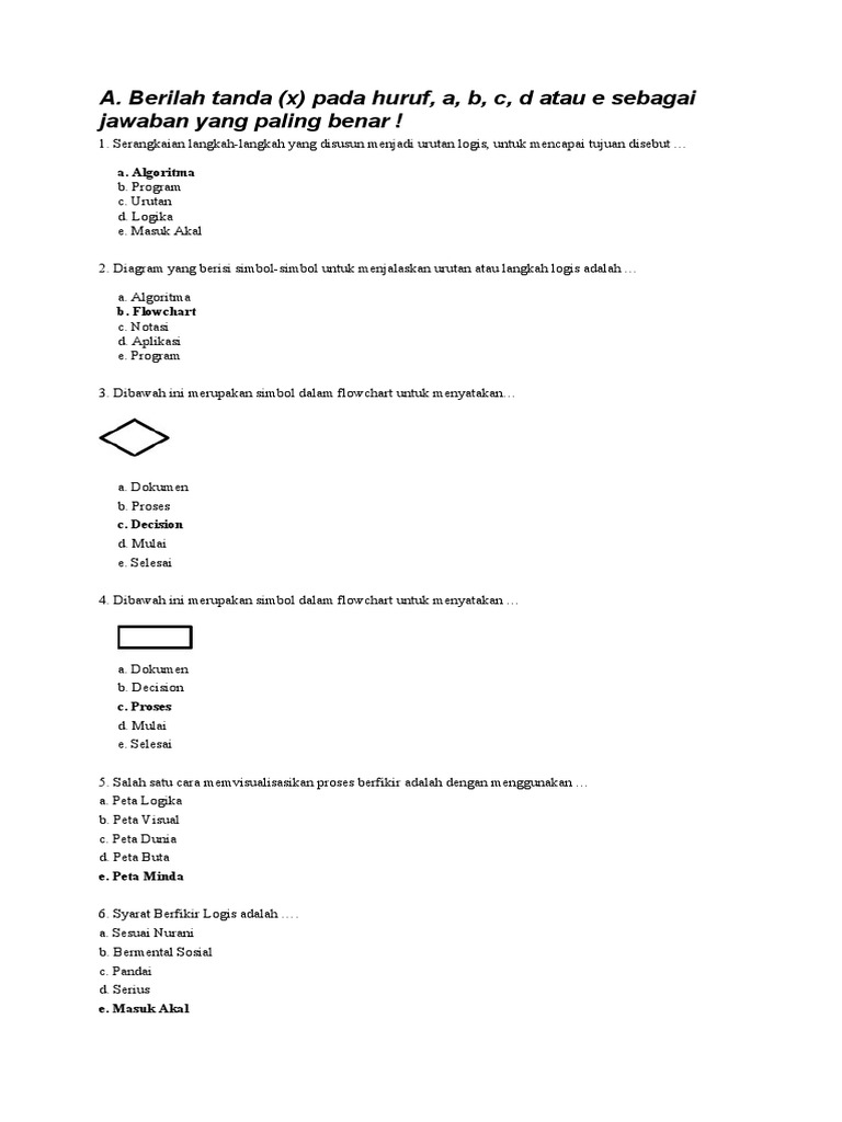 Contoh Soal Simdig Kelas X | PDF