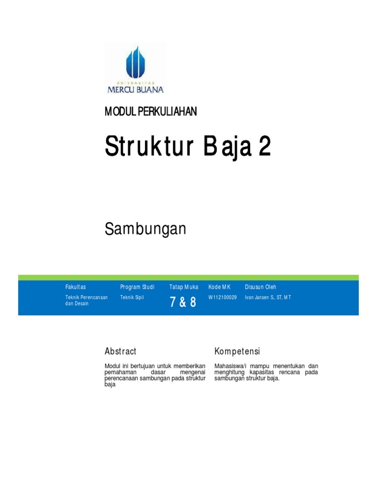 Modul 7 8 - Sambungan | PDF