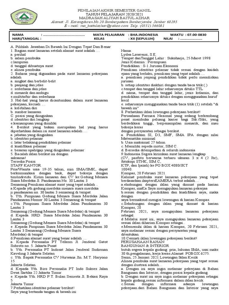 Kop Ujian | PDF