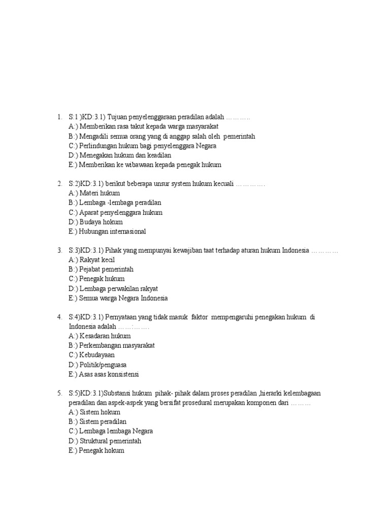 Soal Pas PKN Kelas 12 | PDF | Politik