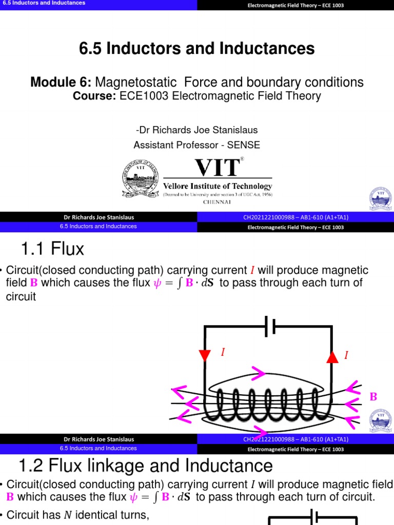 6 5 Inductance Pdf Inductance Inductor