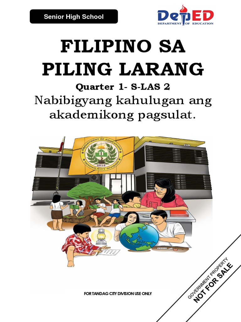 Filipino Sa Piling Larang Week 1-6 Modules | PDF
