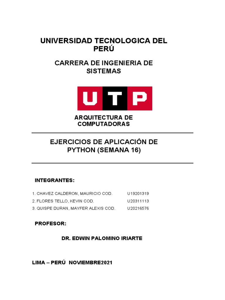 Ejercicios de Aplicacion de Python (Semana 16) | PDF | Métodos y ...