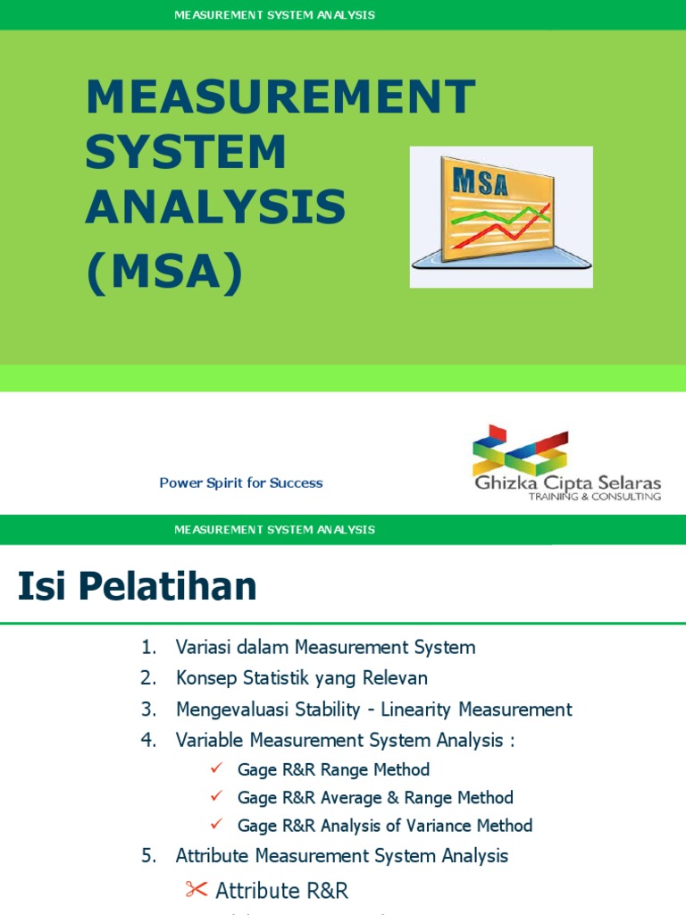 MSA (Materi Training) | PDF