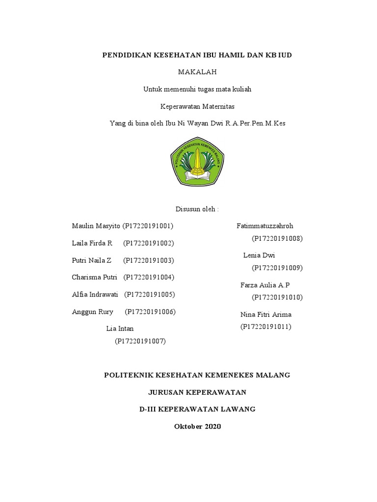 Kelompok 1 - KB Iud | PDF