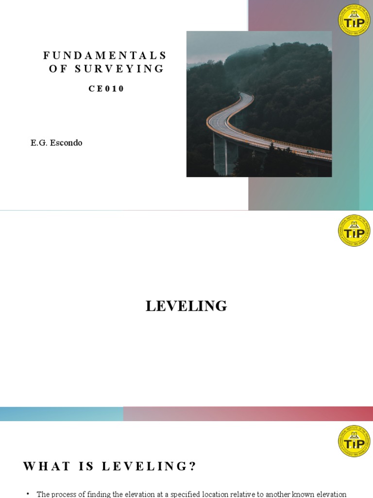 Lesson 9 - Leveling | Download Free PDF | Surveying | Geodesy