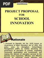 DepEd Format of A Project Proposal For Innovation in Schools | PDF ...