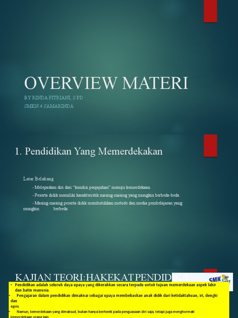 Overview Materi | PDF