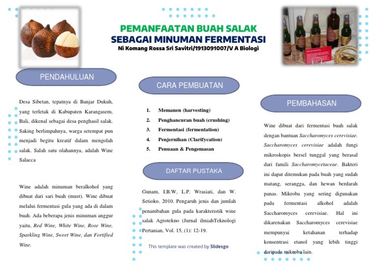 Ni Komang Rossa Sri Savitri - Poster Wine Salak | PDF