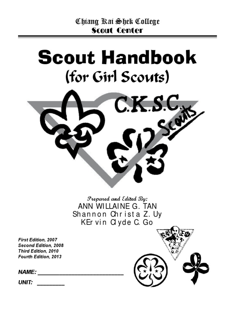 Scout Handbook For Girls v4 | Download Free PDF | Knot | Scouting