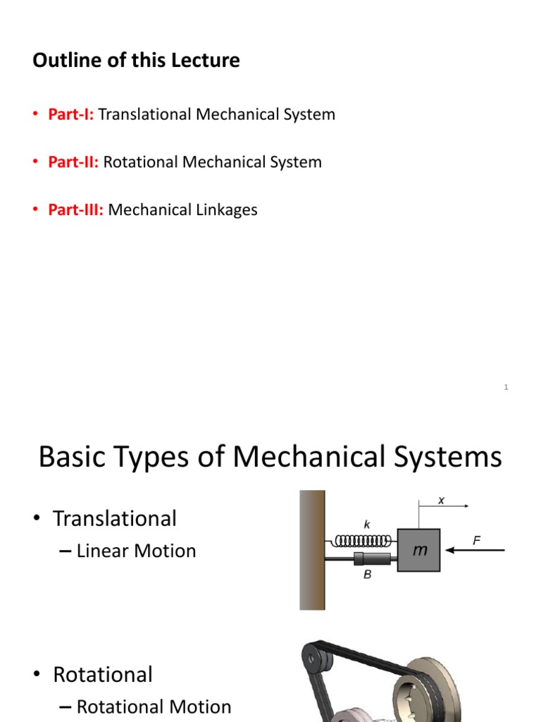 Modeling of Mechanical Systems | PDF | Force | Machines