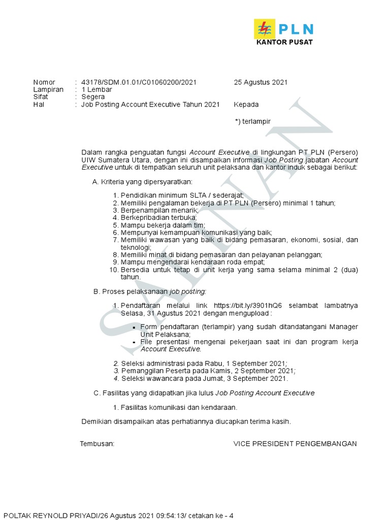 Job Posting Ae | PDF