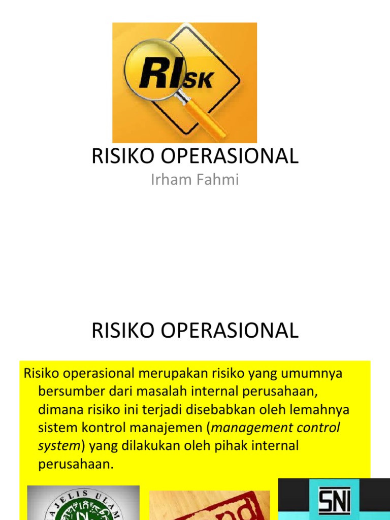 Risiko Operasional dan Pengelolaannya | PDF