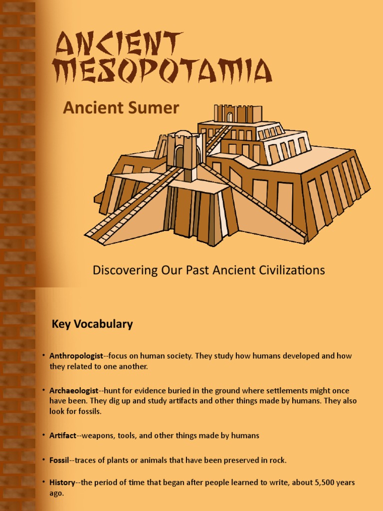 Ancient Civilizations Overview Pdf Sumer Mesopotamia