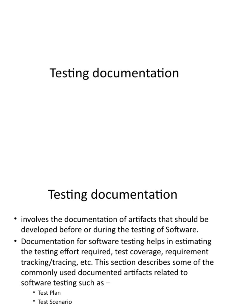 Testing Documentation | PDF | Software Testing | Software Release Life ...