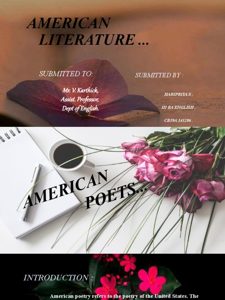 Assignment On American Literature | PDF | American Poetry | Poetry