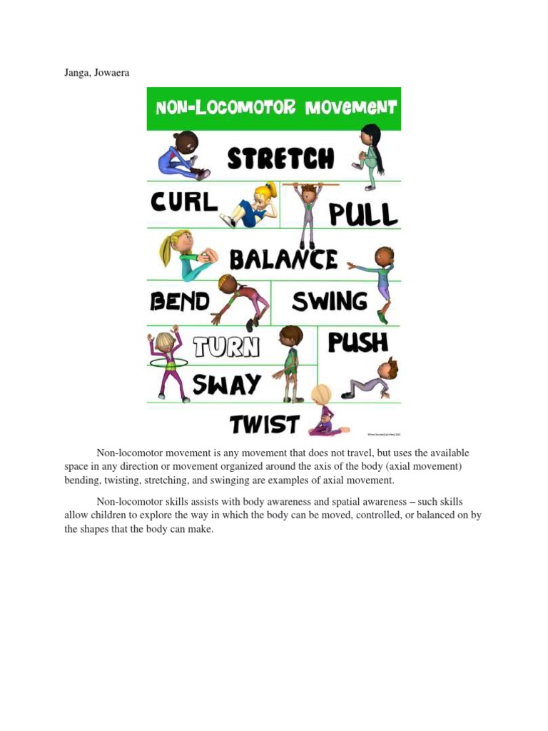 Locomotor - Nonlocomotor | PDF