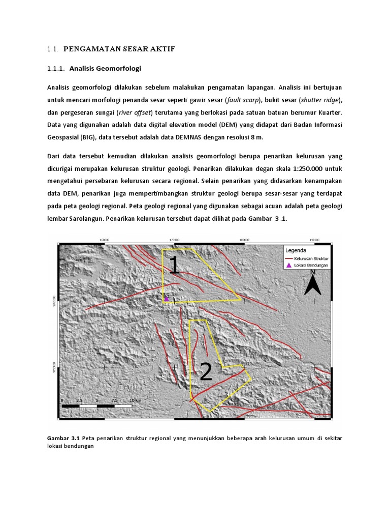 Pengamatan Sesar Aktif | PDF