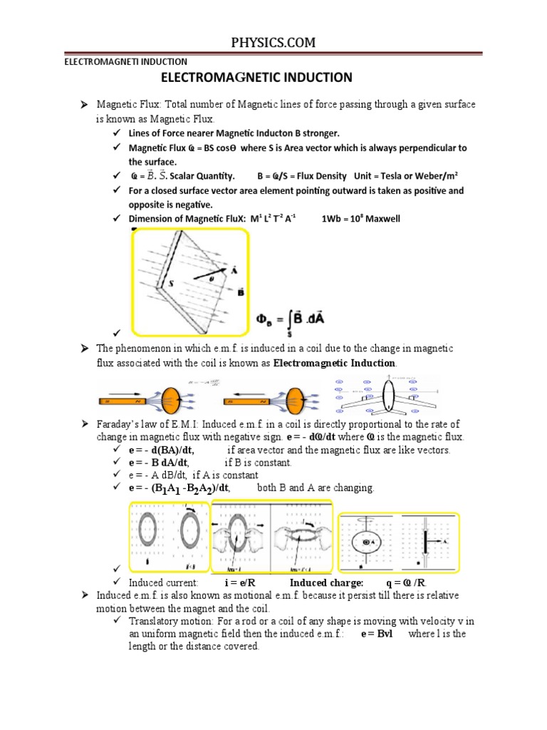 Understanding Electromagnetic Induction | PDF | Electromagnetic ...