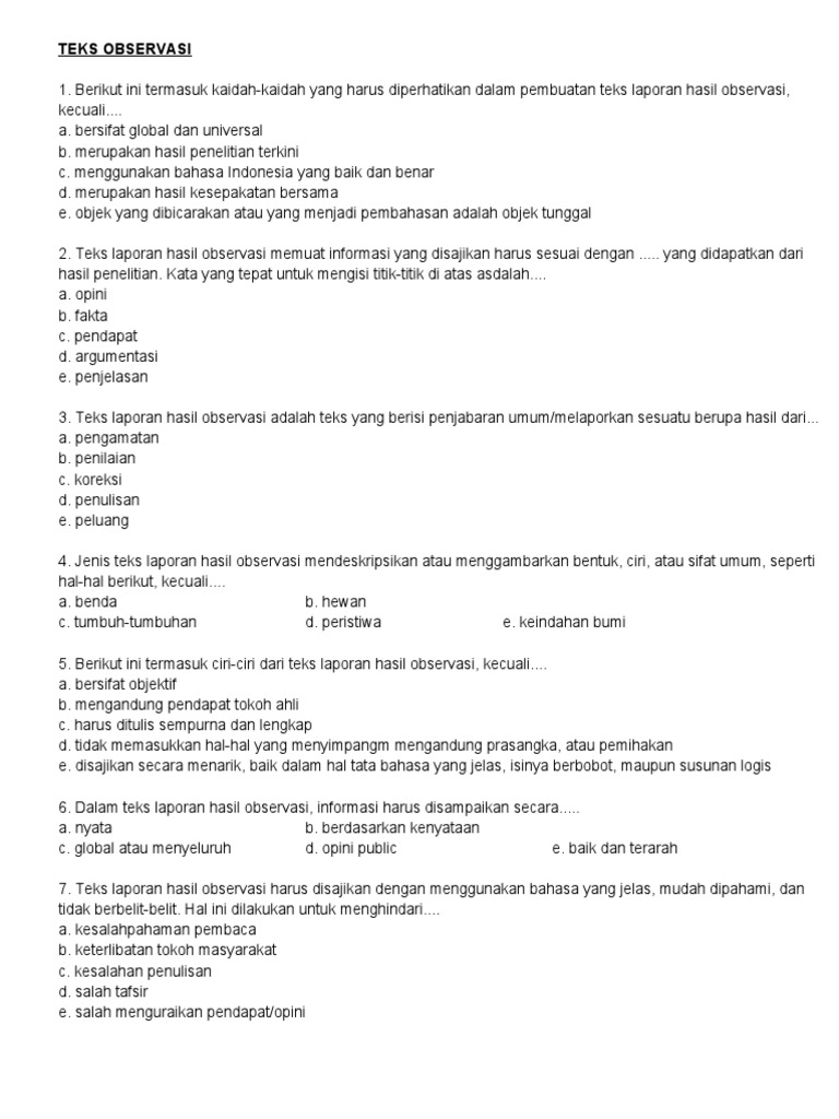 Soal Uas SMT 1 Bindo 10 | PDF | Komputer