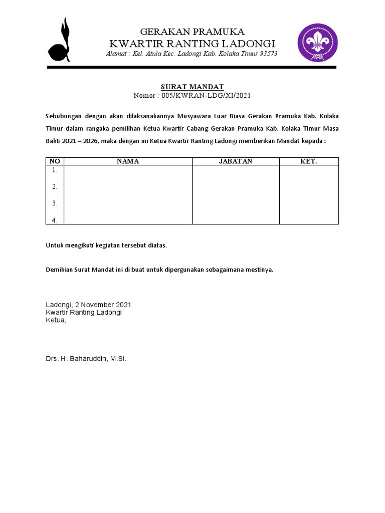 Contoh Format Usulan 1 | PDF | Pengelolaan Keuangan & Uang