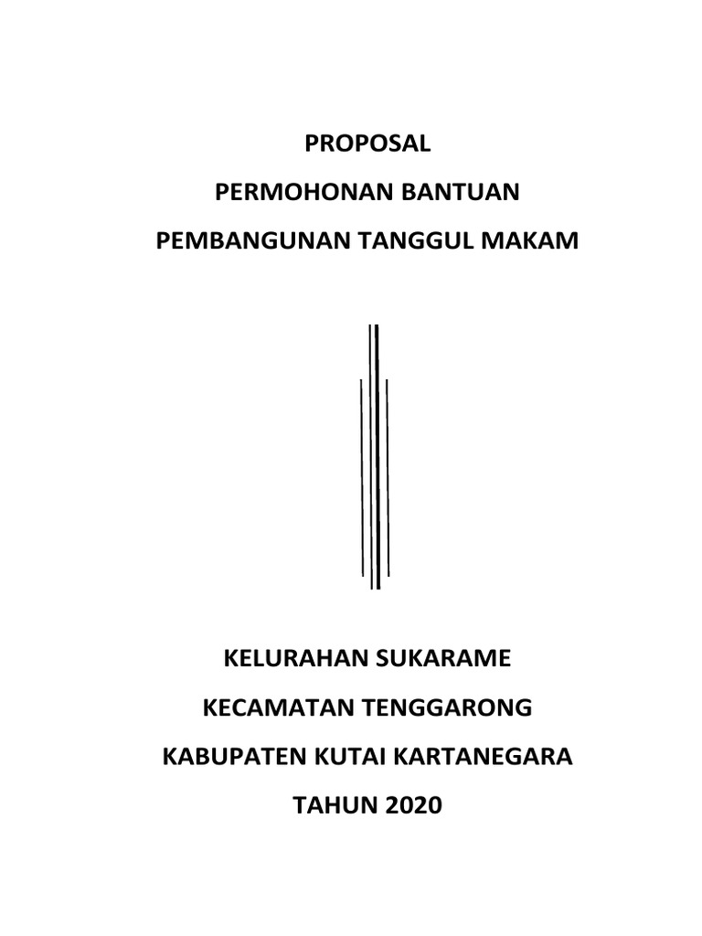 Proposal Pembangunan Makam | PDF | Griya & Taman | Sains & Matematika