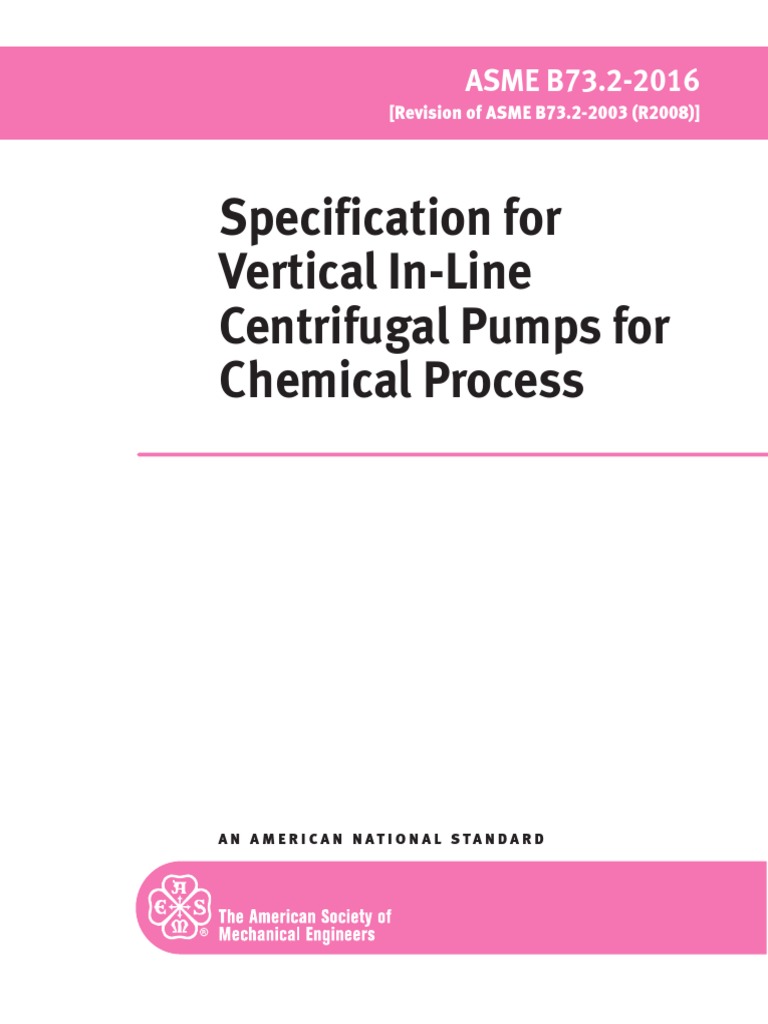 Asme B73.2-2016 | PDF