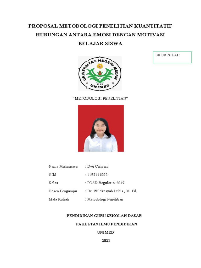 Proposal Metodologi Dwi Cahyani | PDF