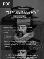 Of Studies: By: Francis Bacon | PDF | Francis Bacon | Science