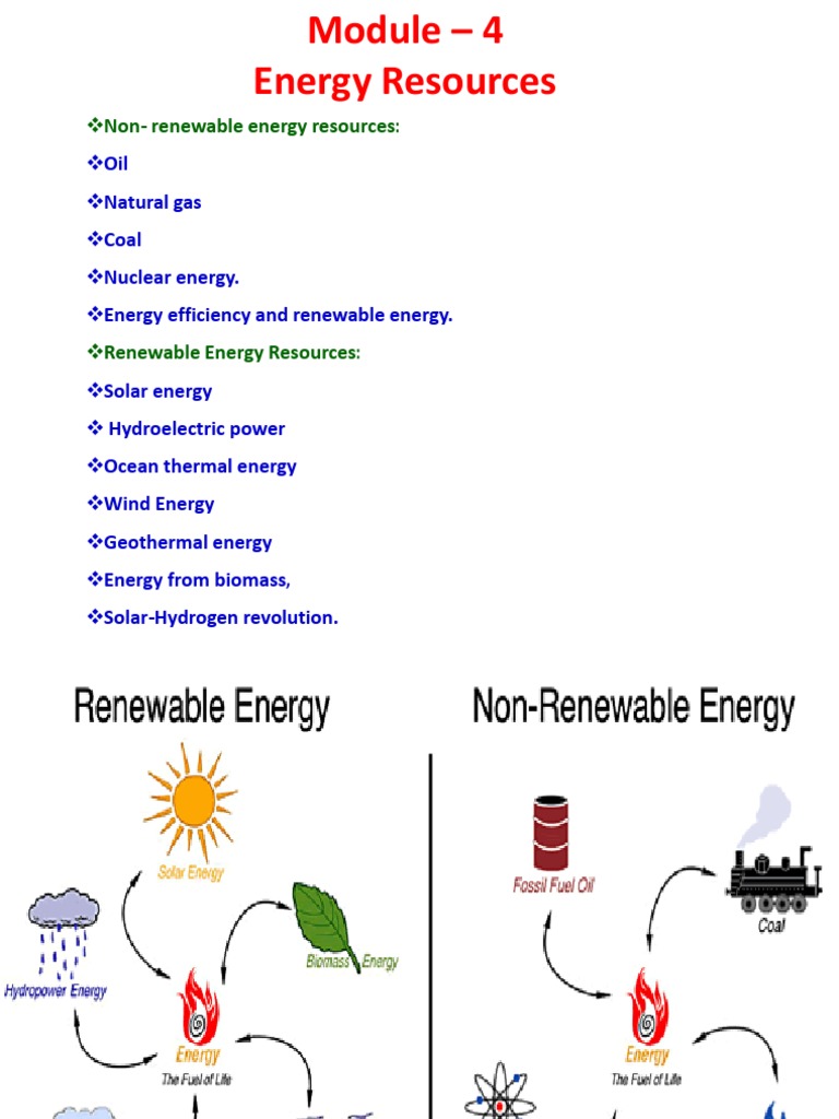 Module 4-Renewable and Non-Renewable Energy 5 | PDF | Petroleum | Solar ...