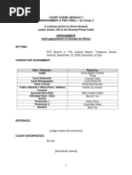 Script: Pre-Trial and Arraignment | PDF | Prosecutor | Arraignment