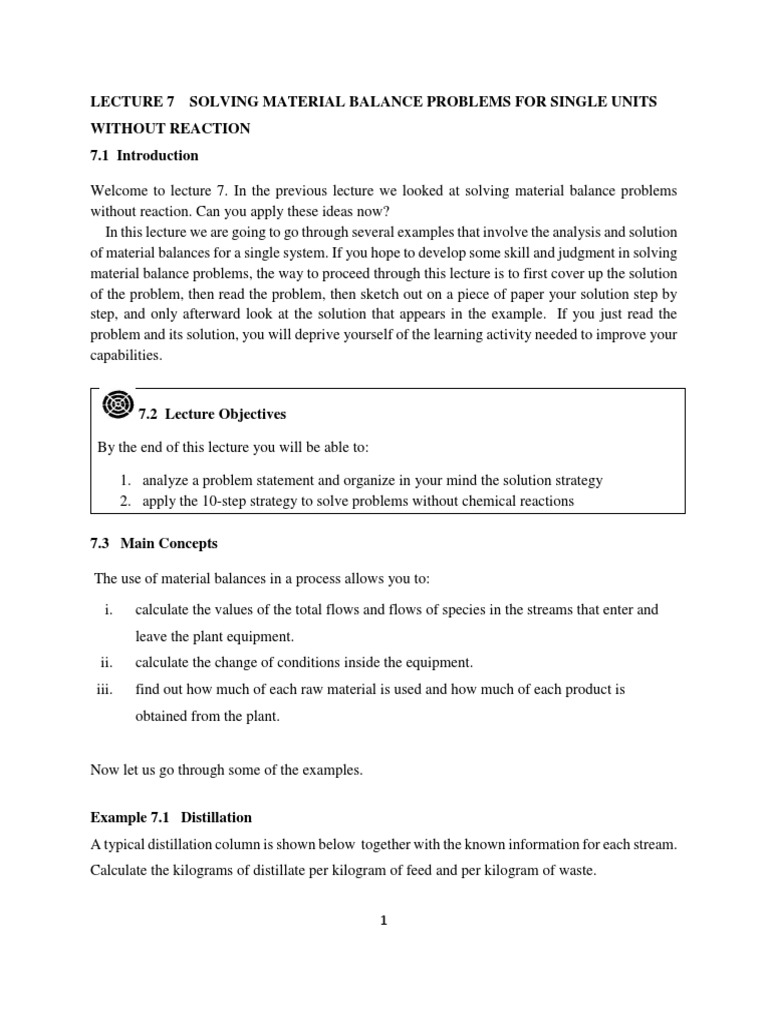 F. Material Balance Problems | PDF | Mole (Unit) | Carbon Dioxide
