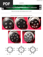 Microphone Pinout Schematics Guide | PDF