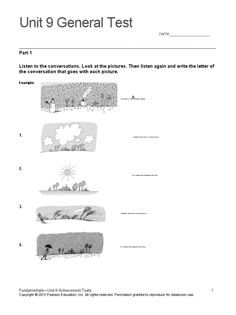 Unit 9 General Test | PDF