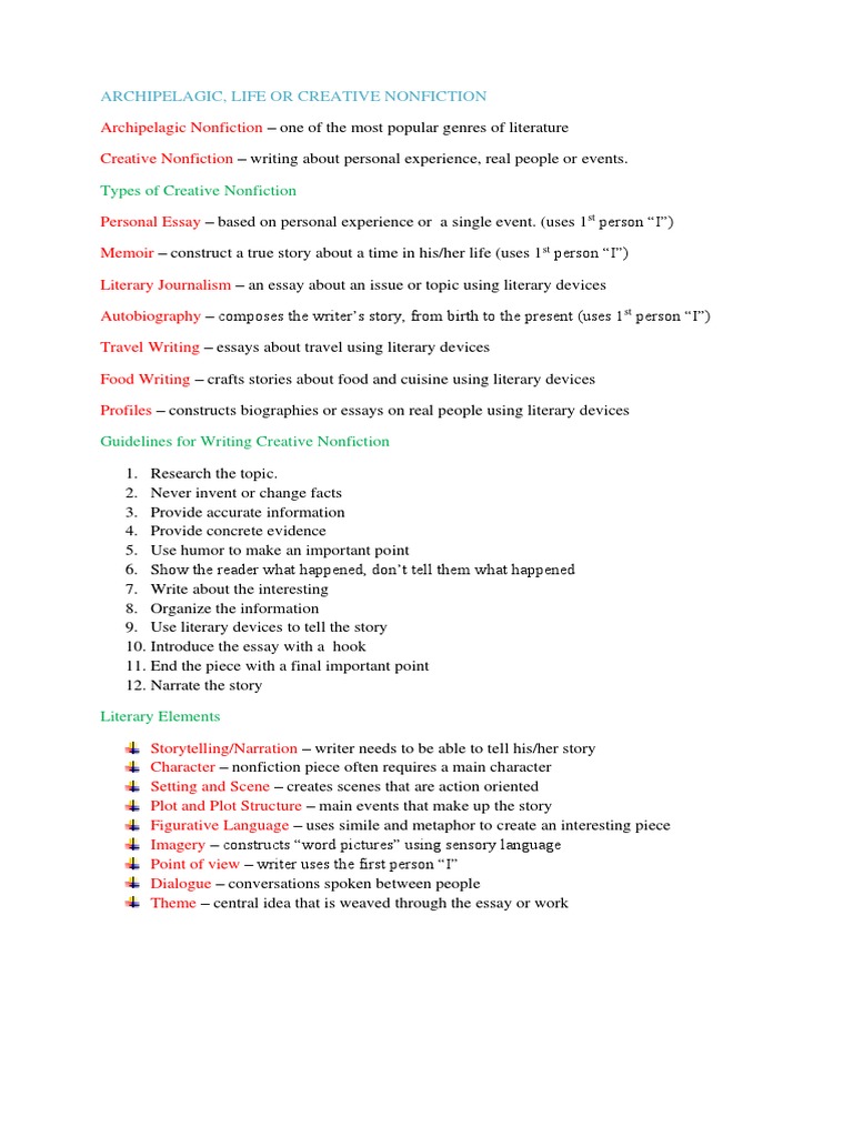 Reviewer Notes in 21st Century Literature | PDF | Creative Nonfiction ... Reviewer Notes in 21st Century Literature | PDF | Creative Nonfiction ...