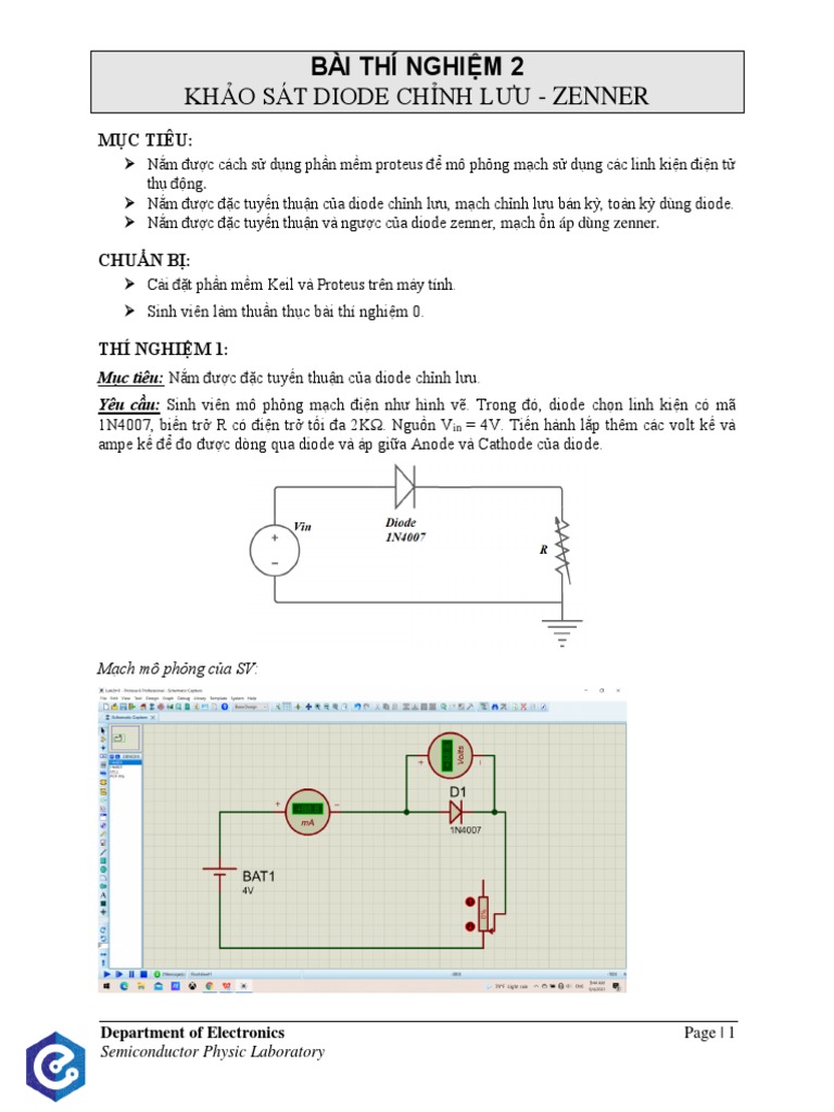 VLBD LAB2-Diode | PDF