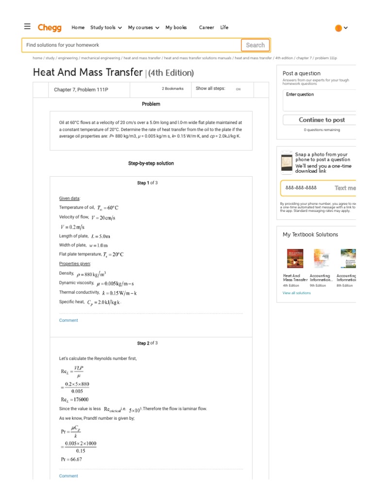 Heat and Mass Transfer: (4th Edition) | Download Free PDF | Applied And ...