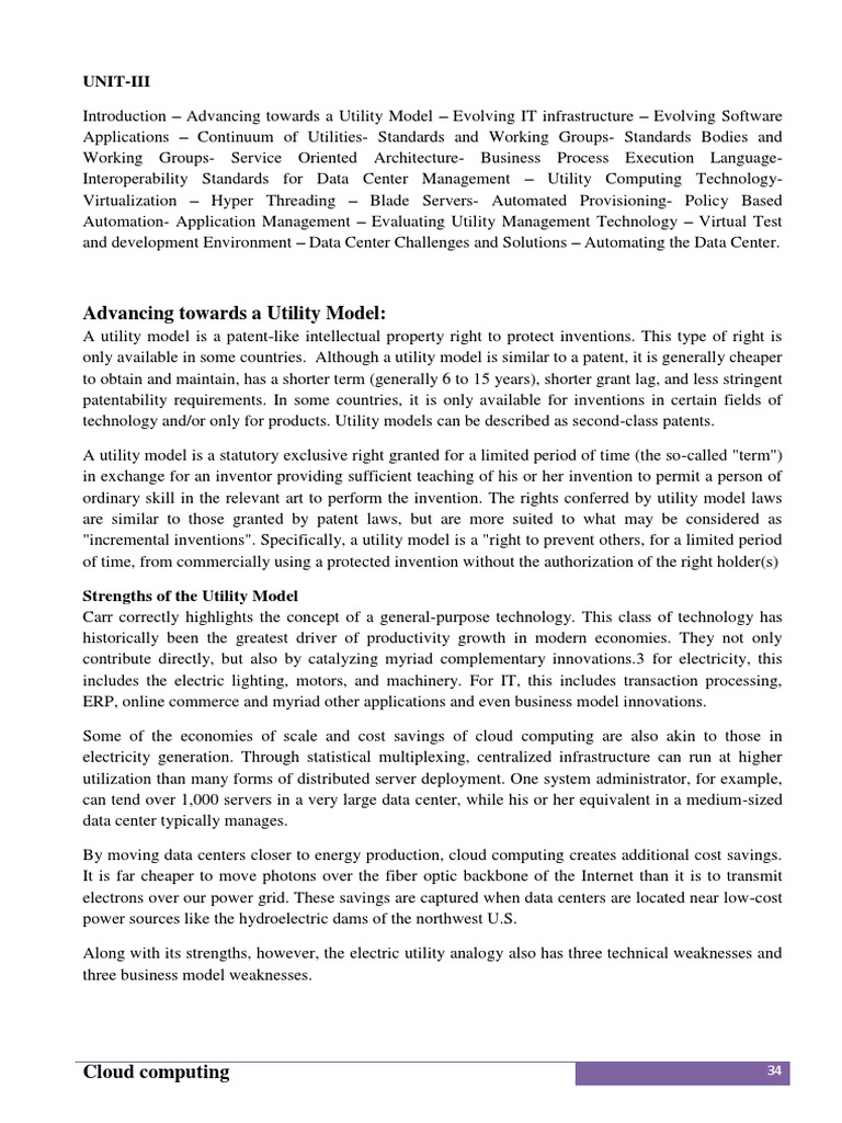 CC Unit - 3 | PDF | Cloud Computing | Software As A Service