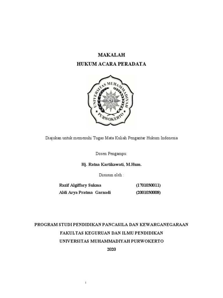 Makalah PHI - (Hukum Acara Perdata) | PDF